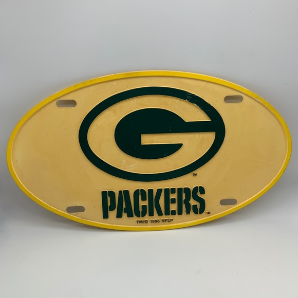 NFL | Other | Vintage 996 Nfl Green Bay Packers Oval Logo Plastic ...